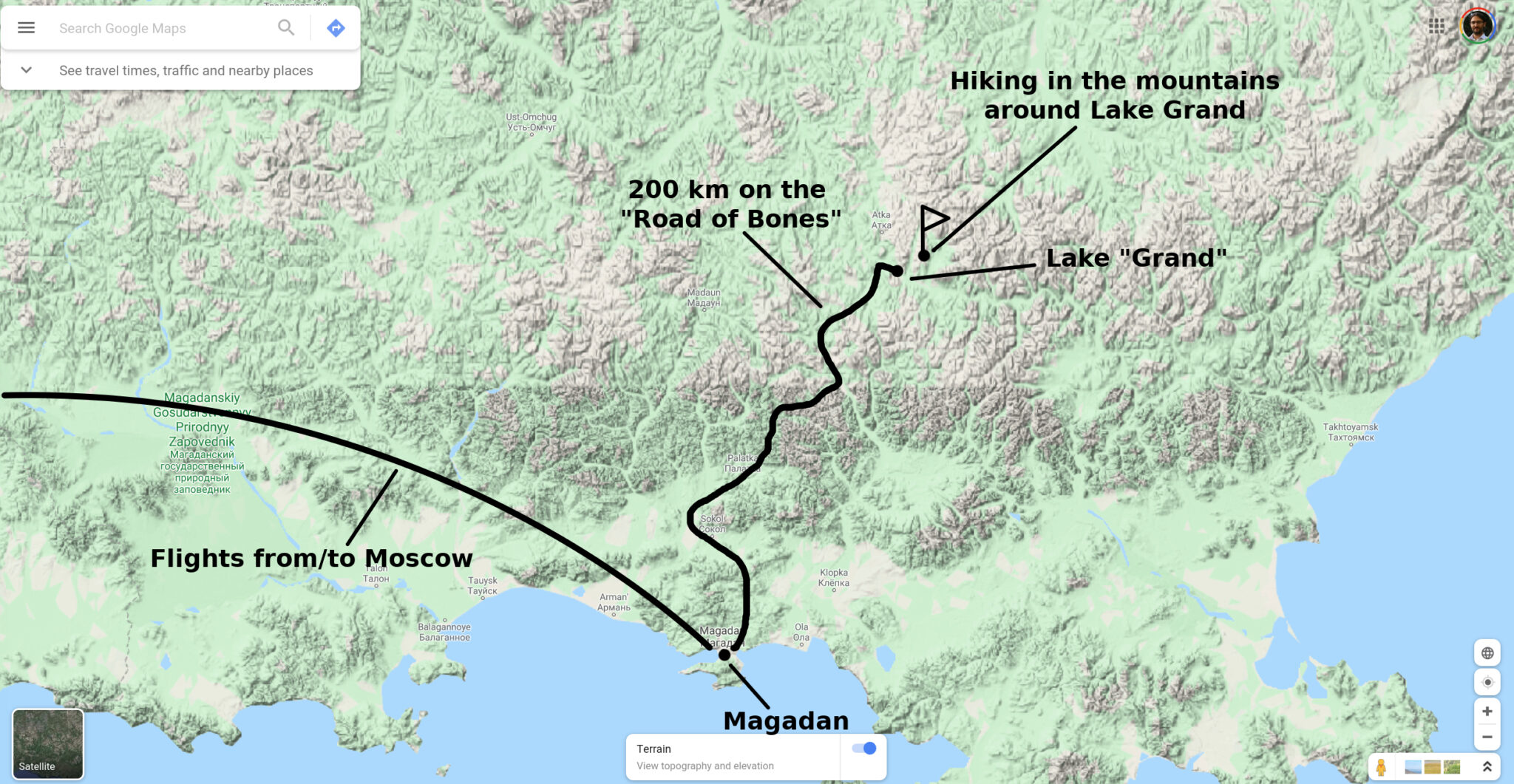 Kolyma Mountains 2016 solo, Autumn